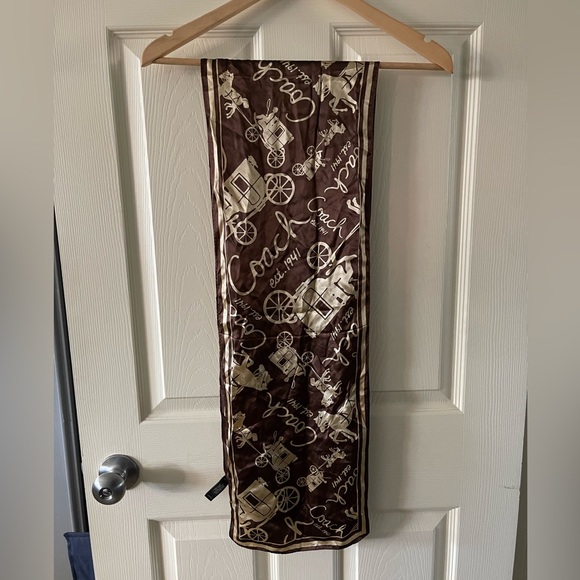 Coach | Accessories | Coach Silk Scarf | Poshmark